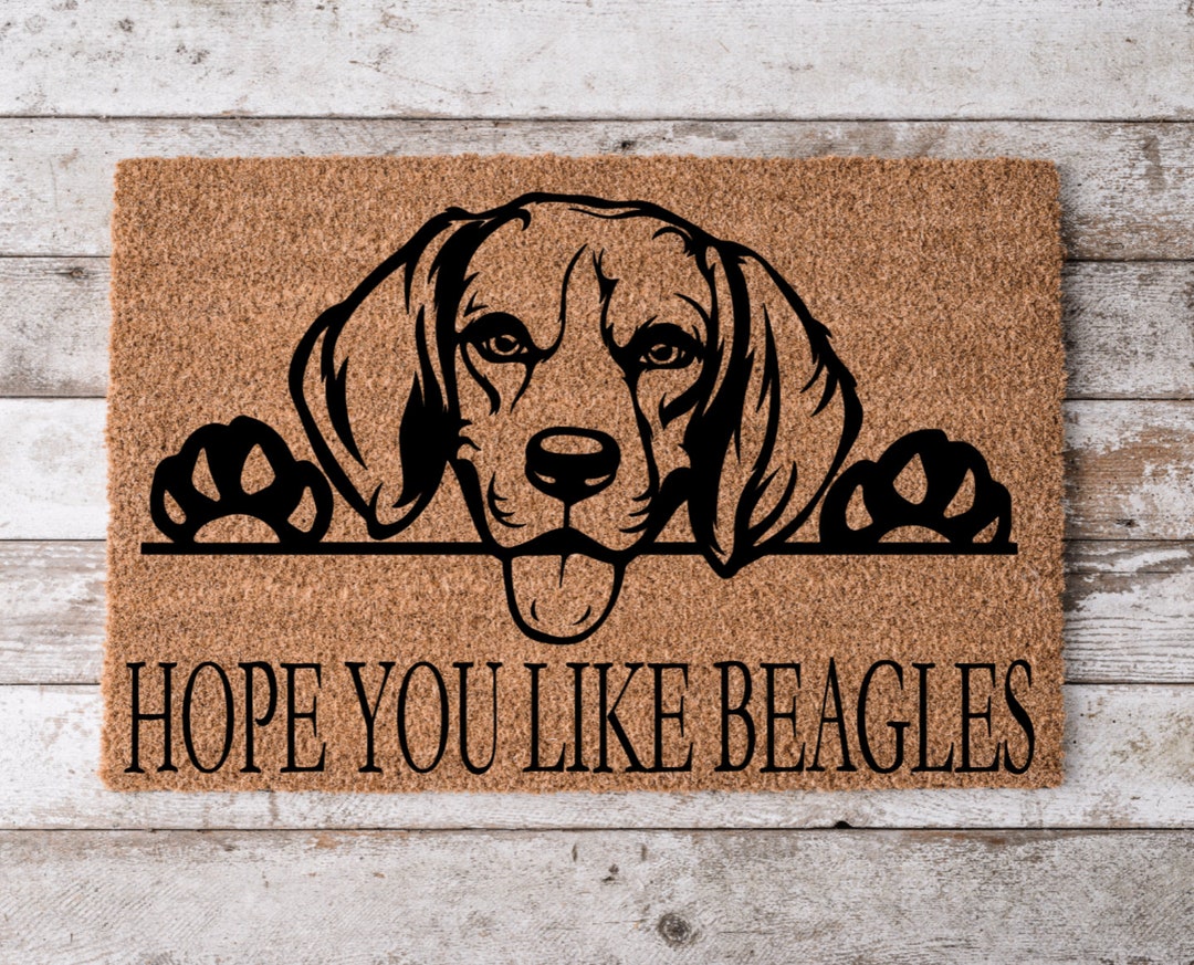Hope You Like Beagle Dogs Welcome Mat V2 Perfect Gift for Dog Owner Pet ...