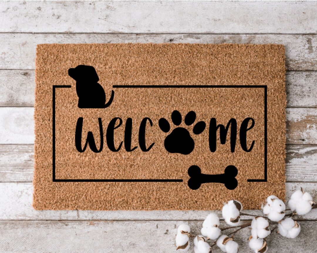 Welcome Doormat Dog Doormat | Perfect Gift for Dog Lovers ...