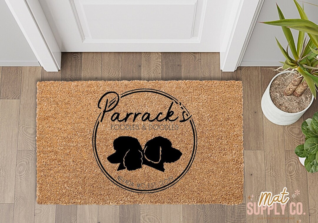 Custom Business Logo Door Mat - Your Text Here - Personalized Doormat ...