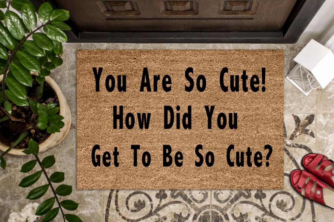 Hilarious Friends Memes Mat You Are so Cute! | Funny Meme Door Mat ...