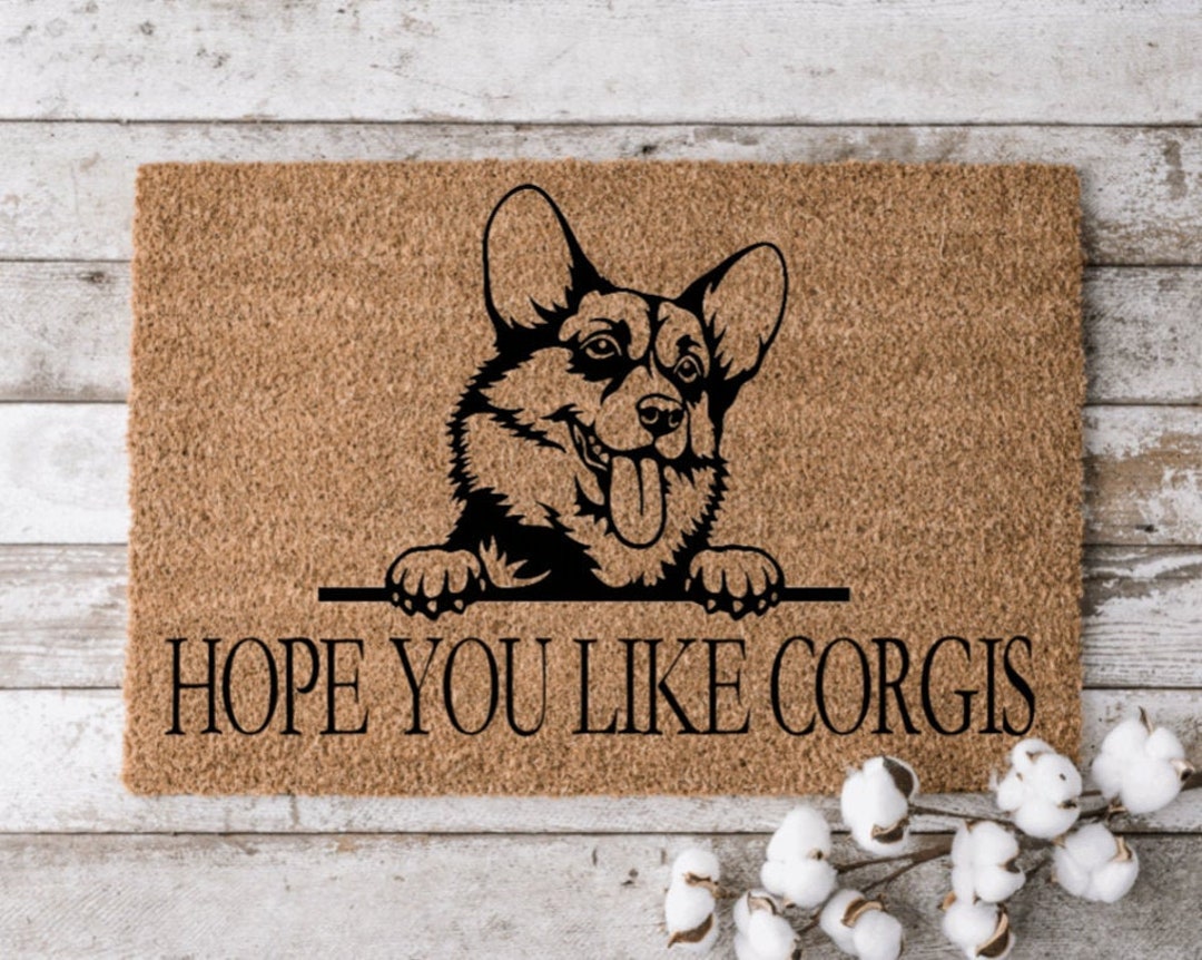 Hope You Like Corgis Welcome Mat Perfect Gift for Dog Lovers ...