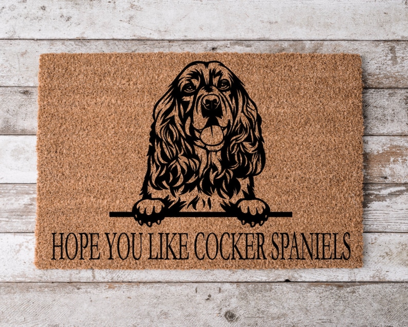 Hope You Like Cocker Spaniels Welcome Mat V2 Perfect Gift - Etsy