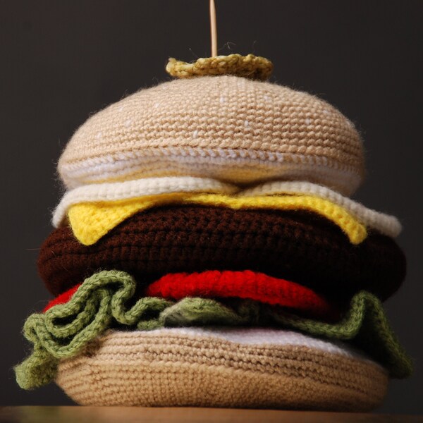 Crochet Cheeseburger - Etsy