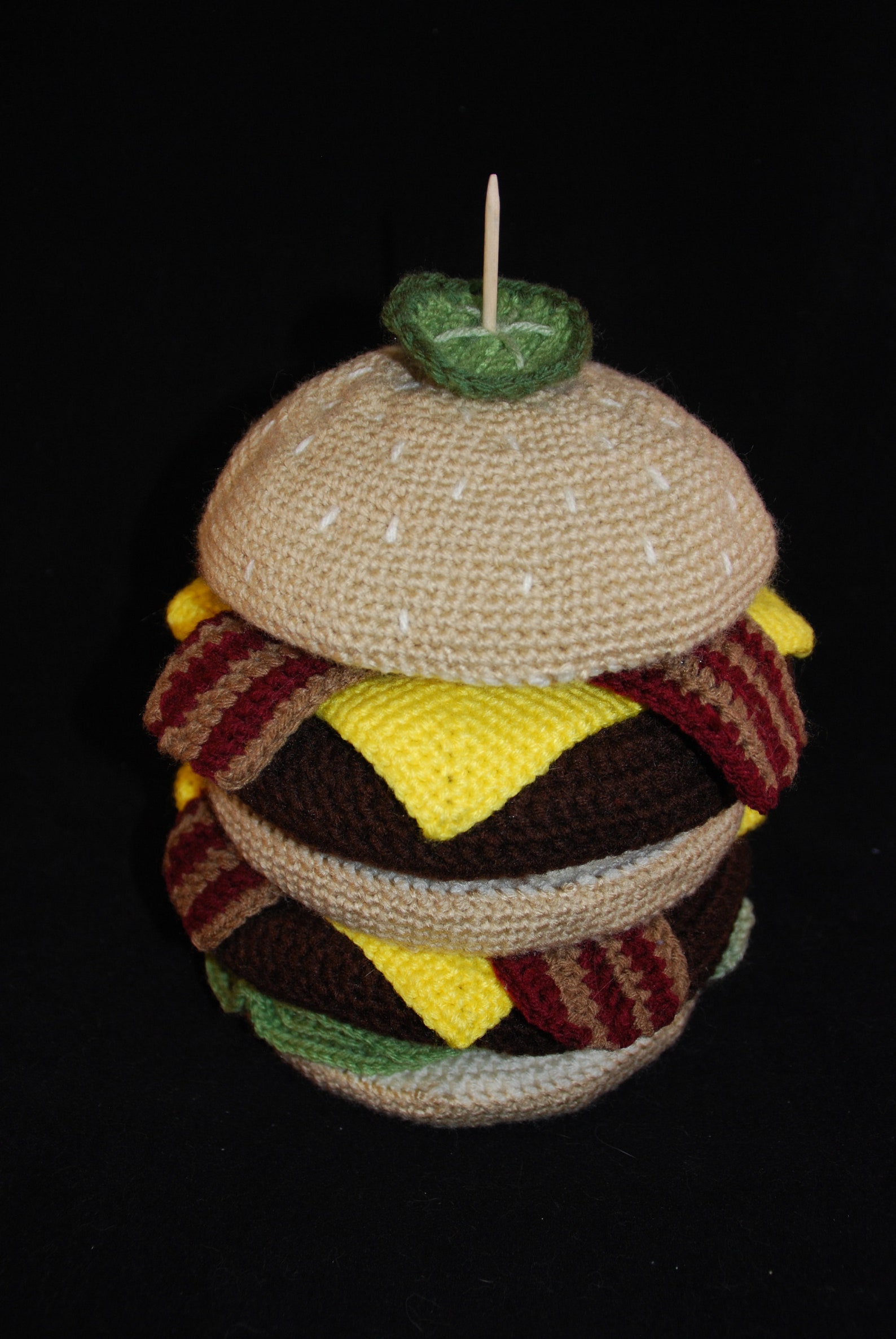 Crochet Double Bacon Cheeseburger PDF Pattern - Etsy