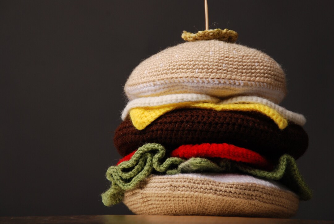 Crochet Cheeseburger PDF Pattern - Etsy