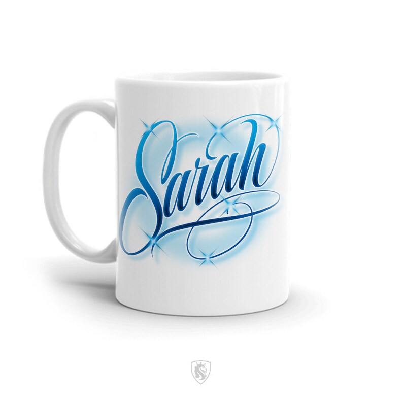 Airbrush Style Name on A Mug - Customized Mug - Personalized Mug - Etsy
