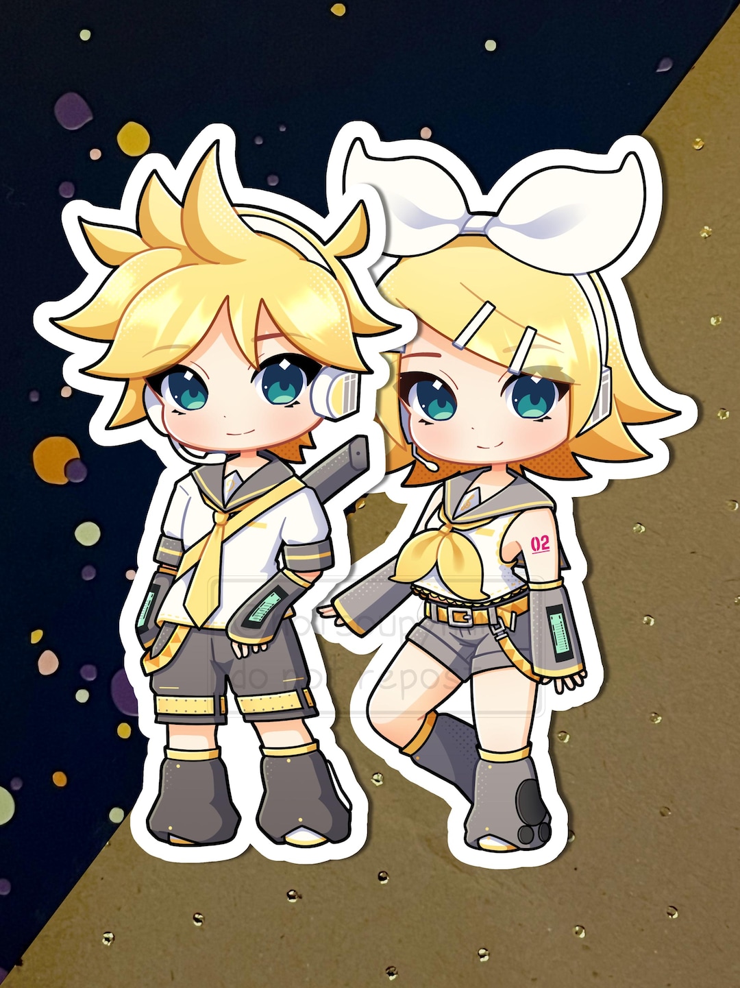 Kagamine Rin and Len Vinyl Stickers - Etsy