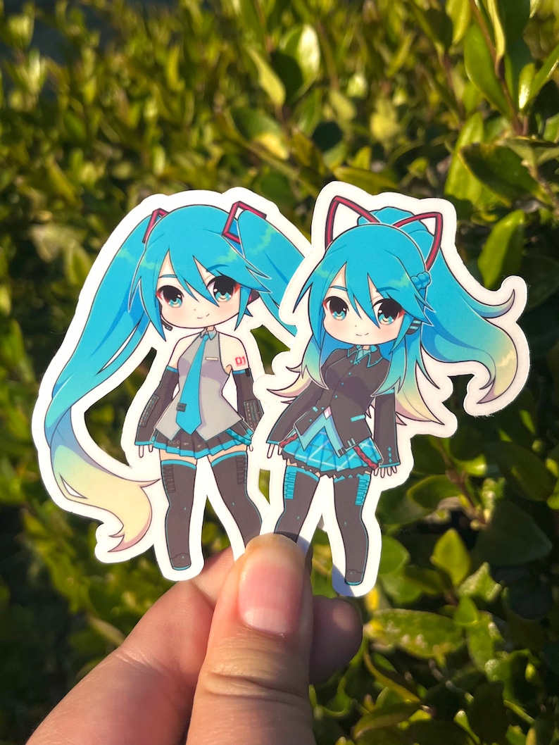Vocaloid Hatsune Miku Vinyl Sticker - Etsy