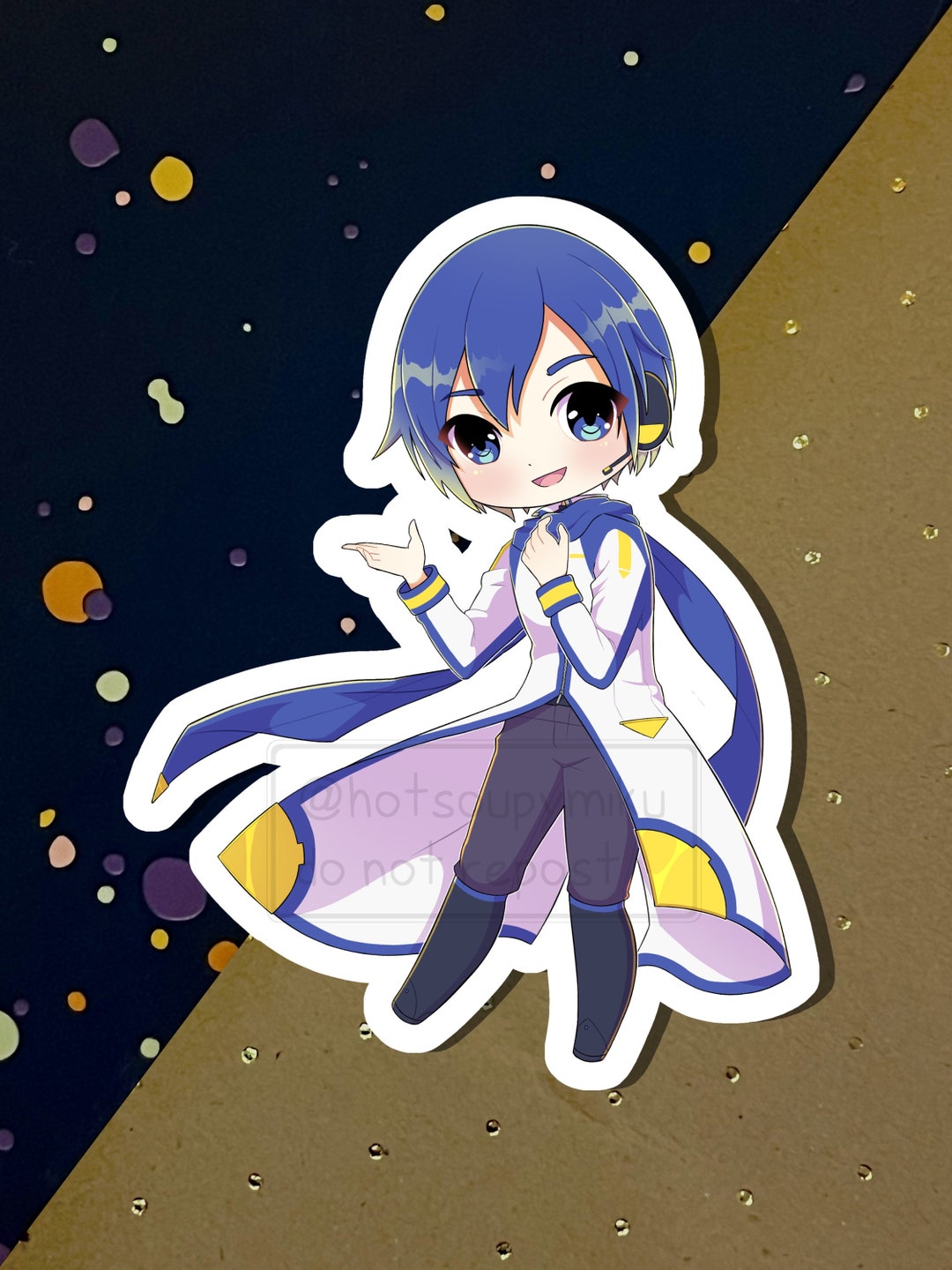 Vocaloid Kaito Vinyl Sticker - Etsy