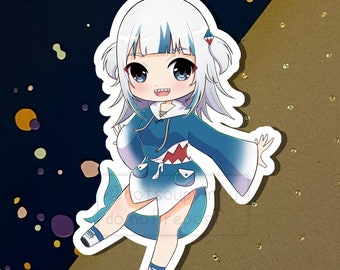 Gawr Gura Vinyl Sticker - Etsy