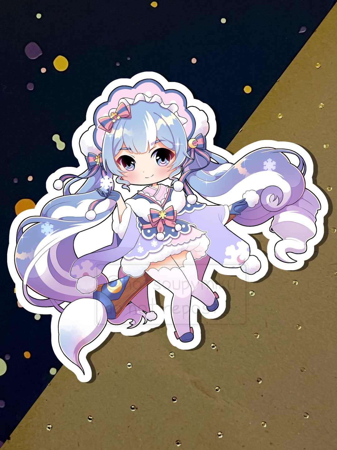 Vocaloid Snow Miku 2023 Vinyl Sticker - Etsy