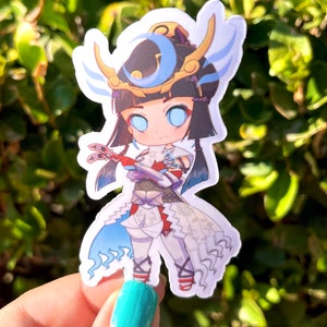 Amaterasu Kiriko Vinyl Sticker - Etsy