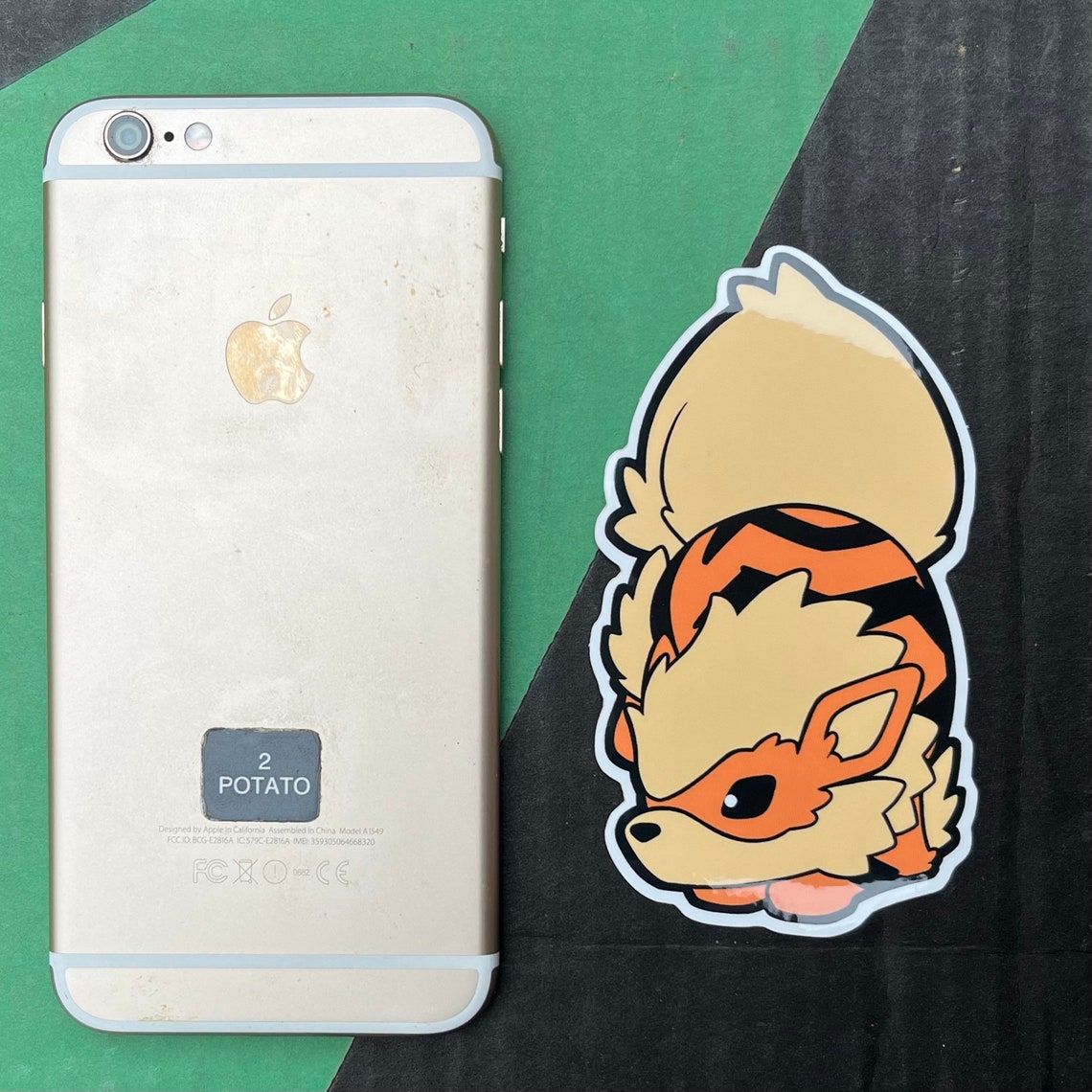 Pokémon Arcanine Vinyl Sticker | Etsy