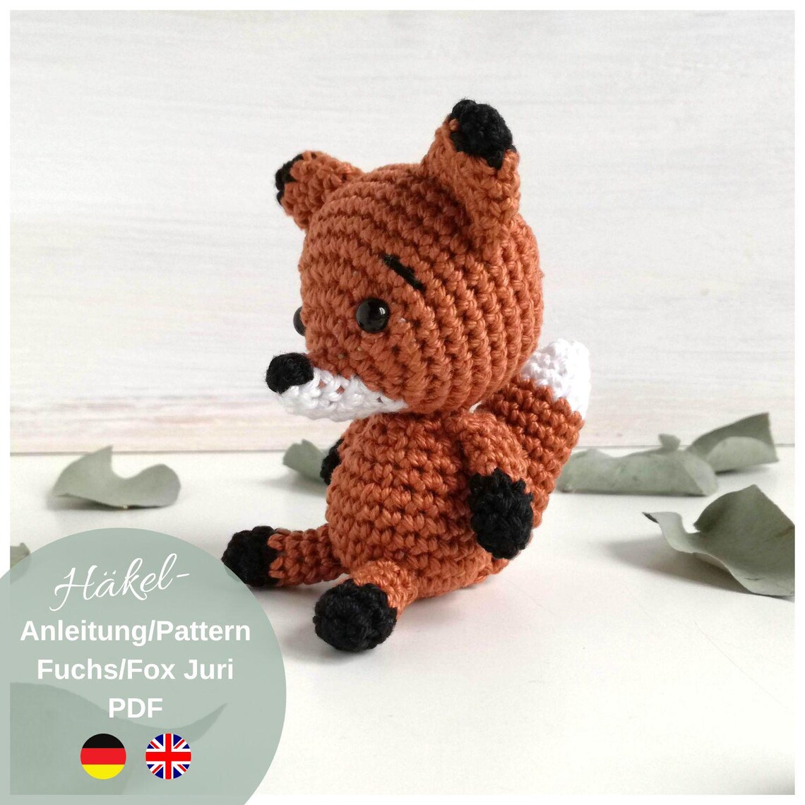 Crochet Pattern Fox Juri | Crochet Pattern Fox | PDF | German | English ...