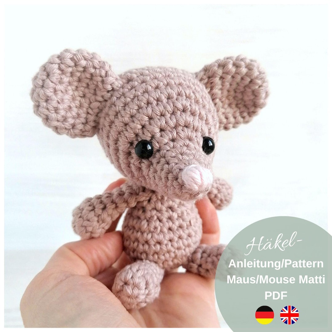 Crochet Pattern Mouse Matti Crochet Pattern Mouse PDF German English ...