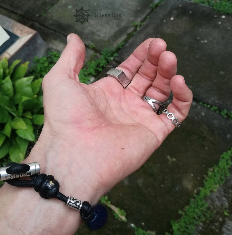 Old Techno Style Ring Nut Sterling Silver Includes Branded - Etsy