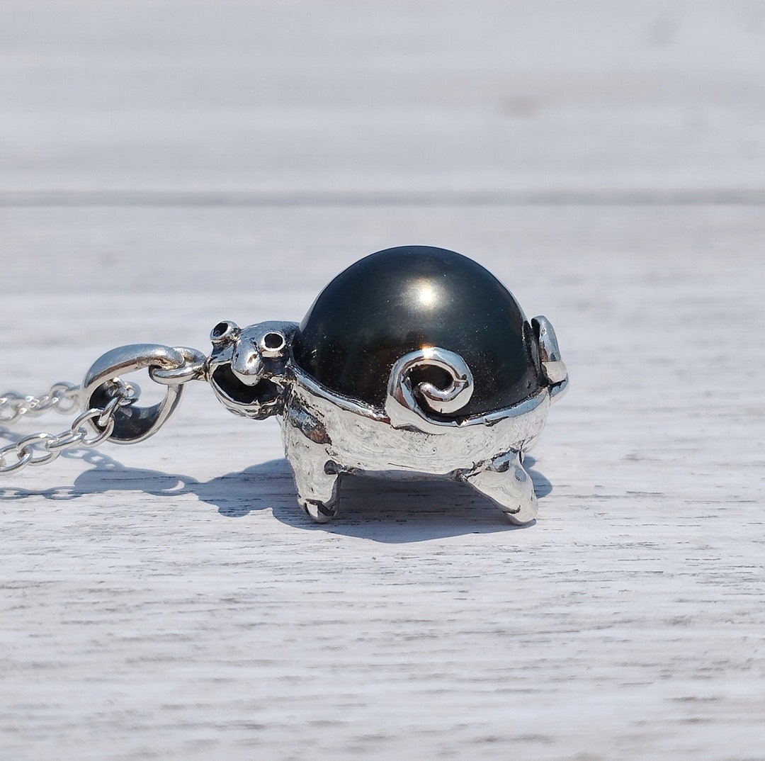 Crazy Turtle Baroque Sea Pearls From Tahiti Necklace Sterling Silver ...