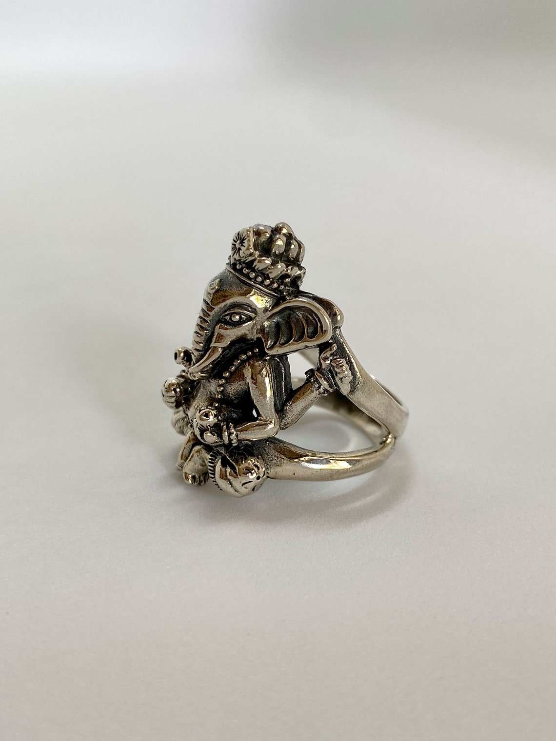 Sterling Silver Ganesha Ring Jewelry Design Includes Branded - Etsy