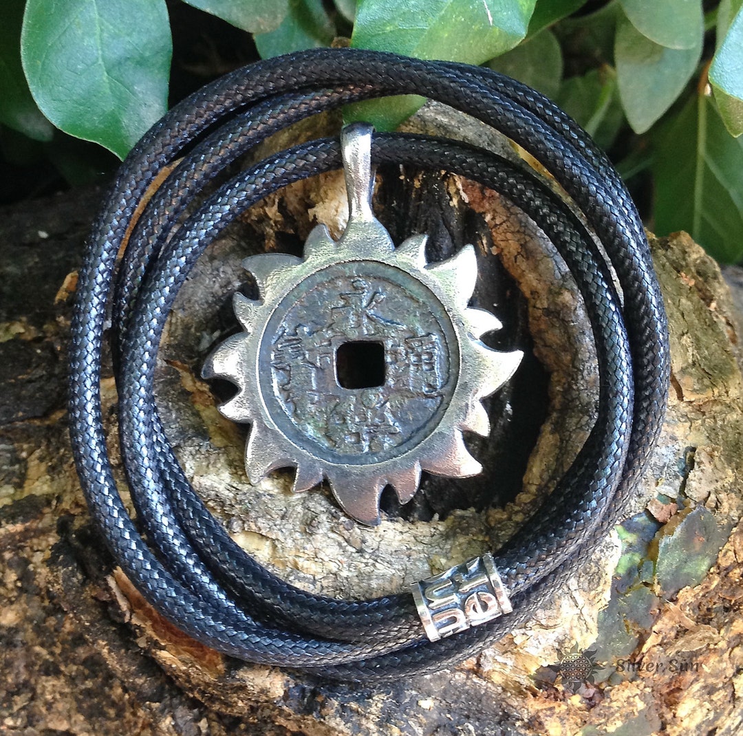 Old Style Sterling Silver Frame Ancient China Coin 1000 Years Includes ...