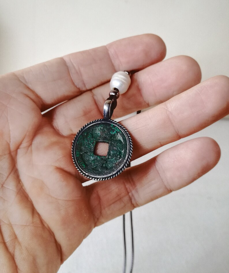 Sterling Silver Frame Ancient Chinese Coin About 1000 Years | Etsy