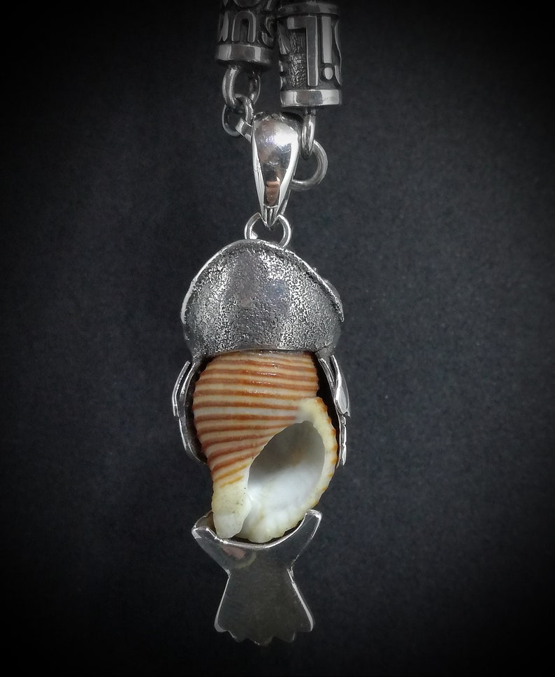 Angler Deep Sea Fish Pendant Chain Sterling Silver Diameter | Etsy