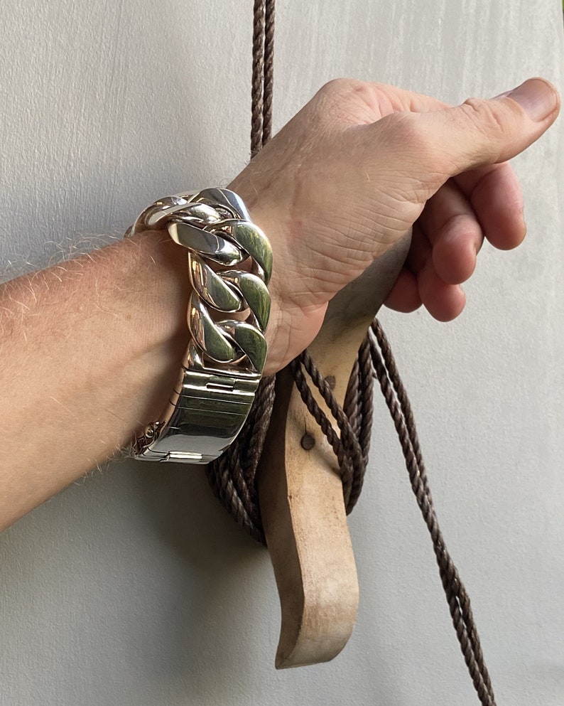 VERY BIG Miami Cuban Link Bracelet X 27 Mm Wide Huge Heavy - Etsy