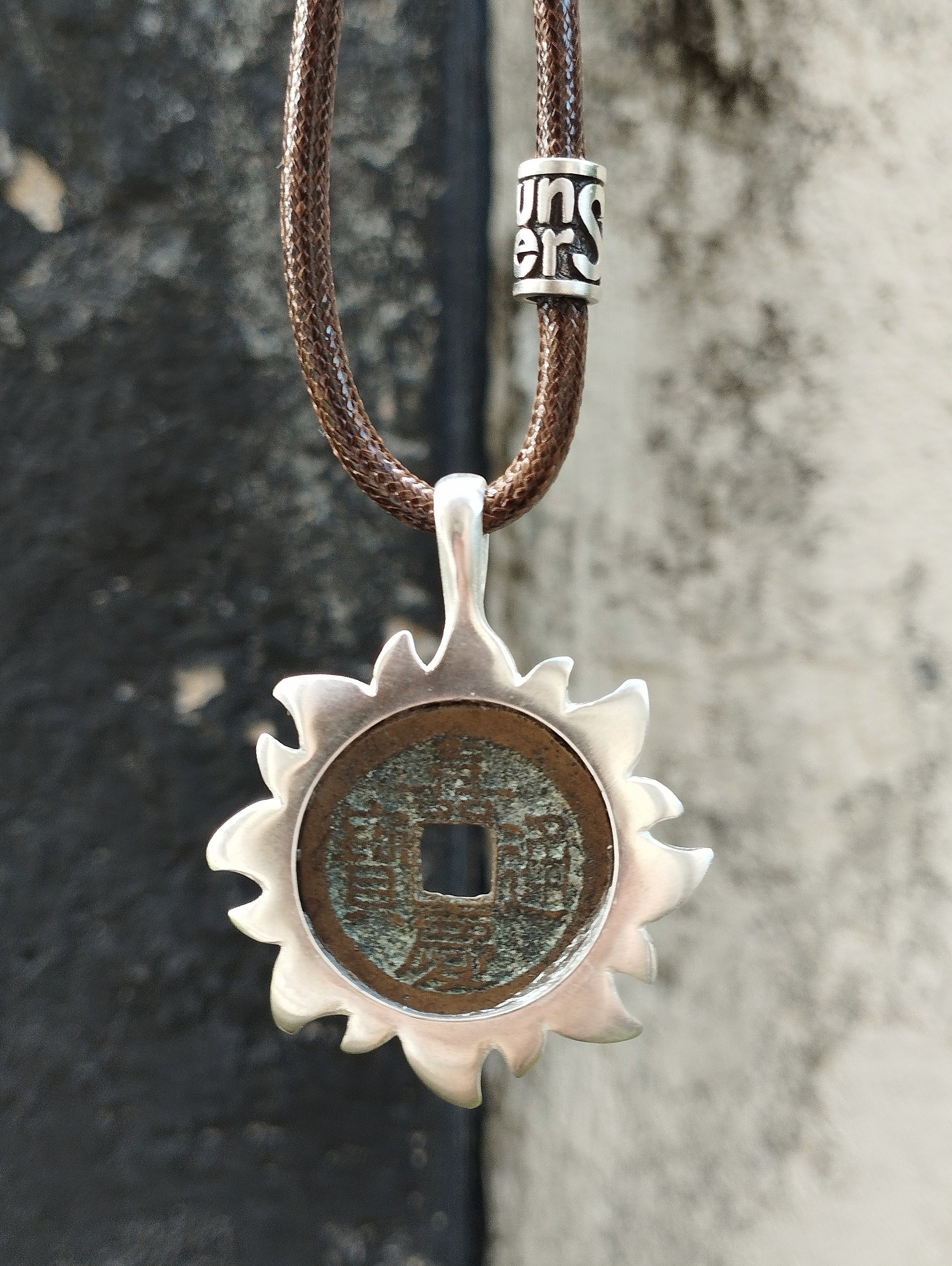 Only One Silver Sun Style Sterling Silver Matte Frame - Ancient Coin at ...