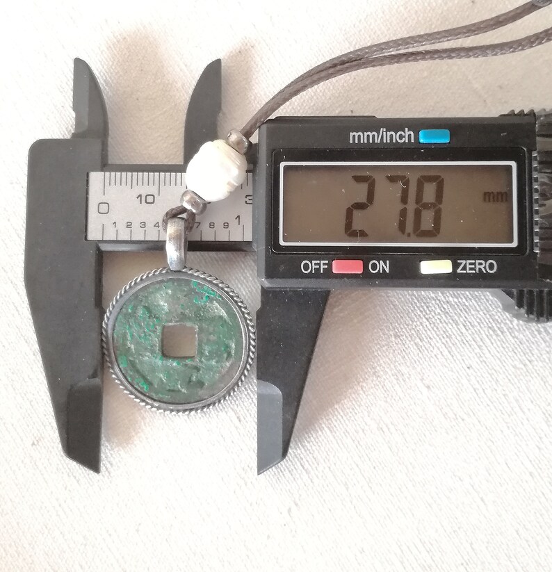 Sterling Silver Frame Ancient Chinese Coin About 1000 Years | Etsy