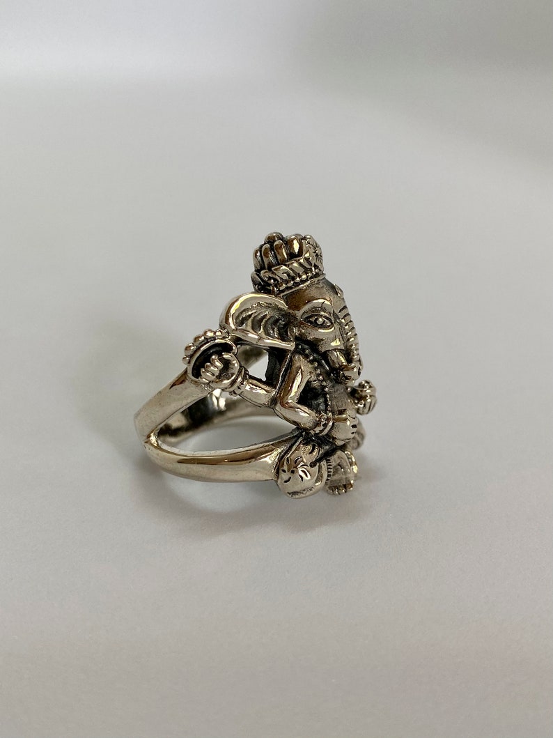 Sterling Silver Ganesha Ring Jewelry Design Includes Branded Packaging ...