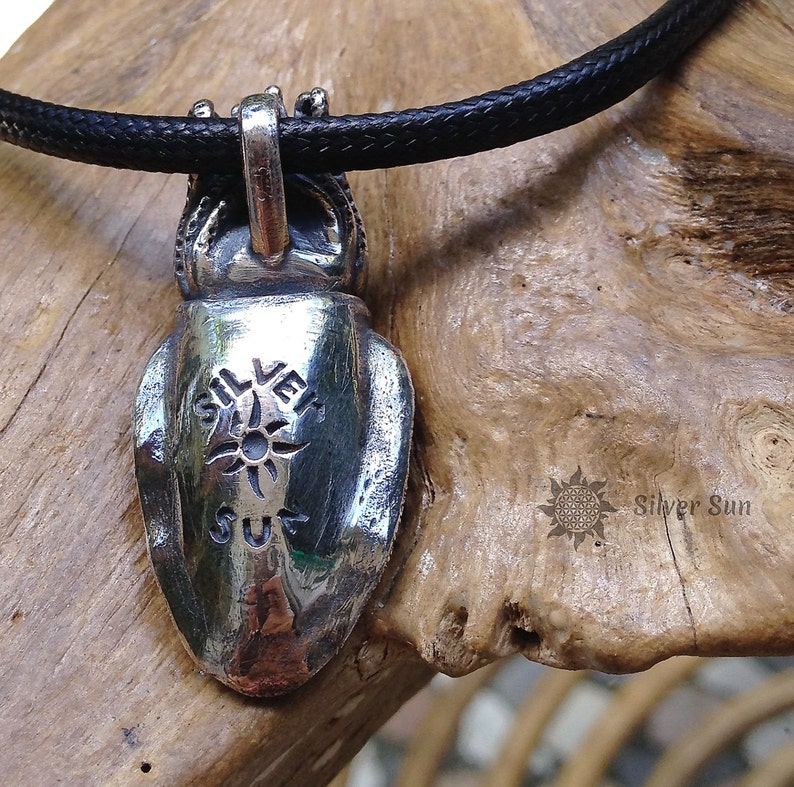 Cuttlefish Pendant Sterling Silver Multi-Colored Crystals | Etsy