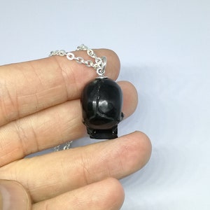 ONLY ONE Terminator Judgment Day Bone Skull Pendant Eyes Silver Red ...