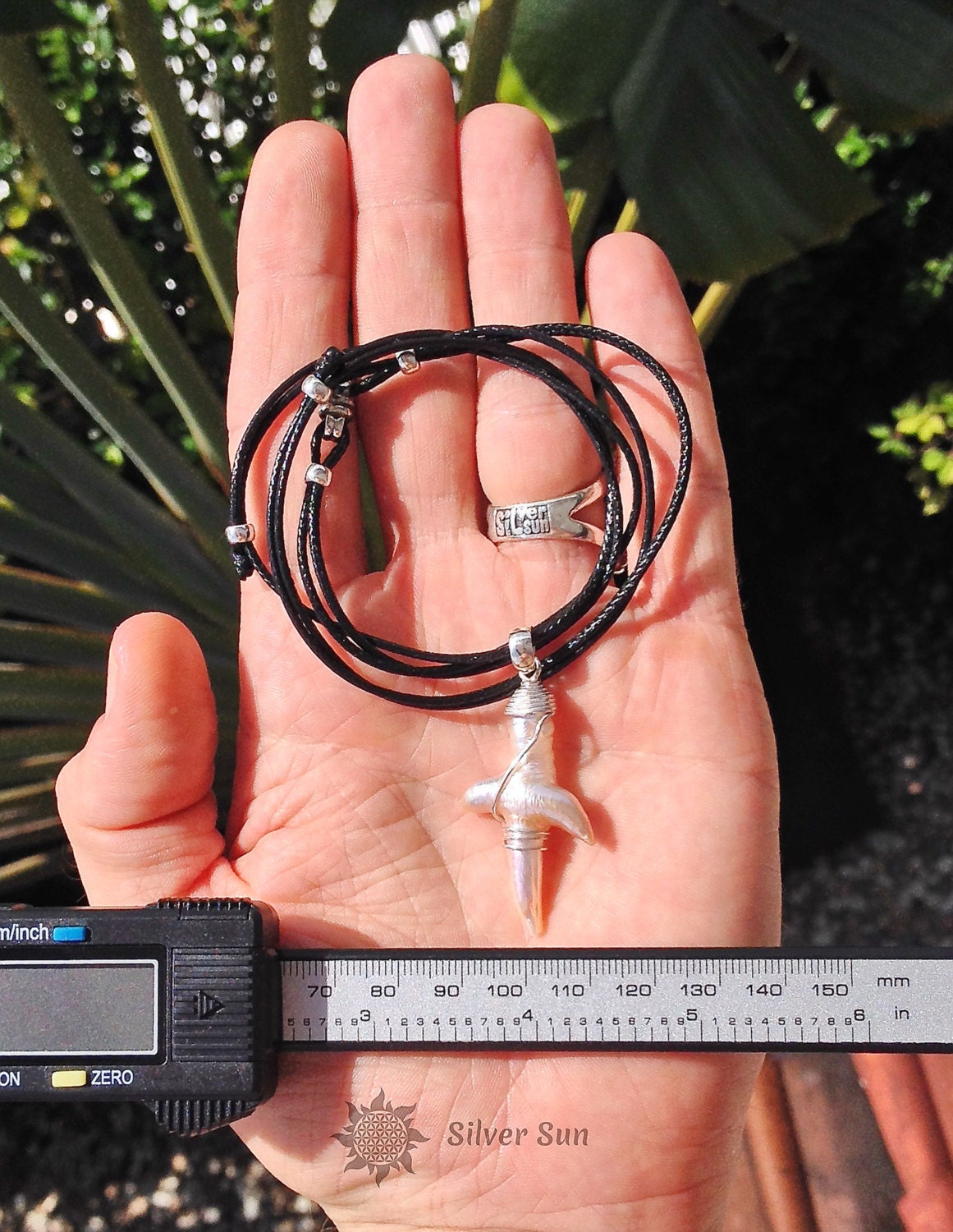 Cross Dagger Knife Pendant Pearl Nacre Sterling Silver Wire | Etsy