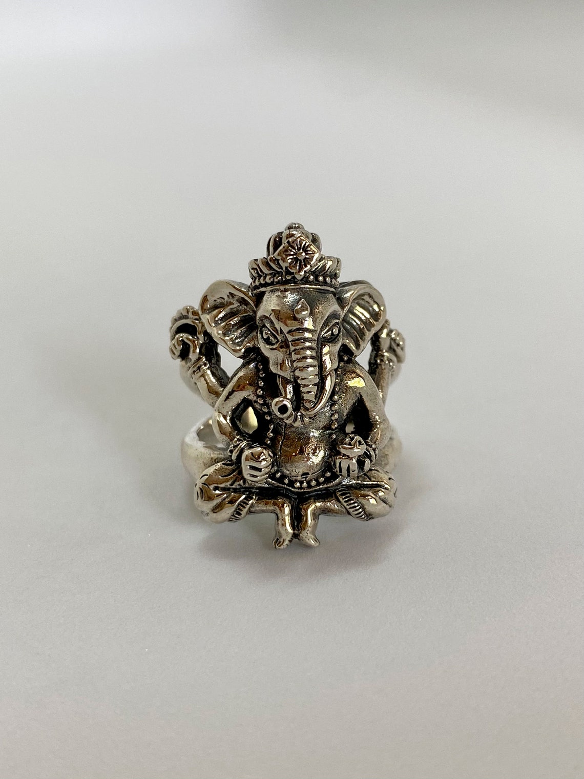 Sterling Silver Ganesha Ring Jewelry Design Includes Branded - Etsy