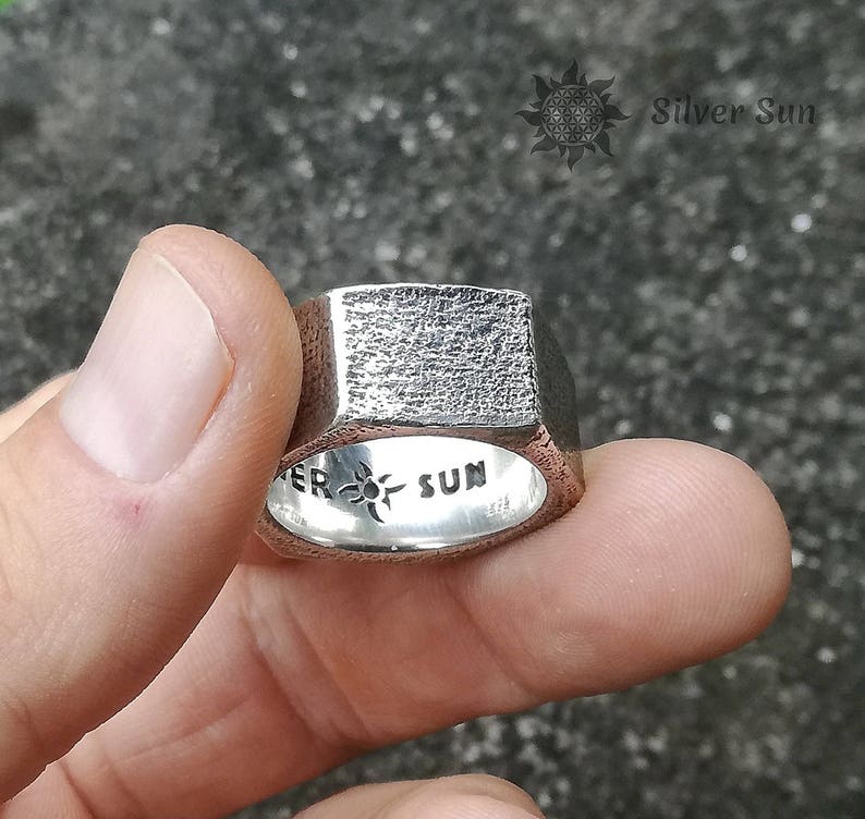 Old Techno Style Ring Nut Sterling Silver Includes Branded - Etsy