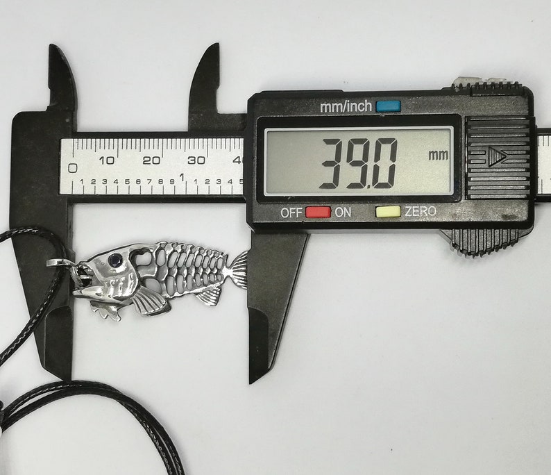 Pendant Barracuda Skeleton Fish Sterling Silver Blue Sapphire Necklace ...