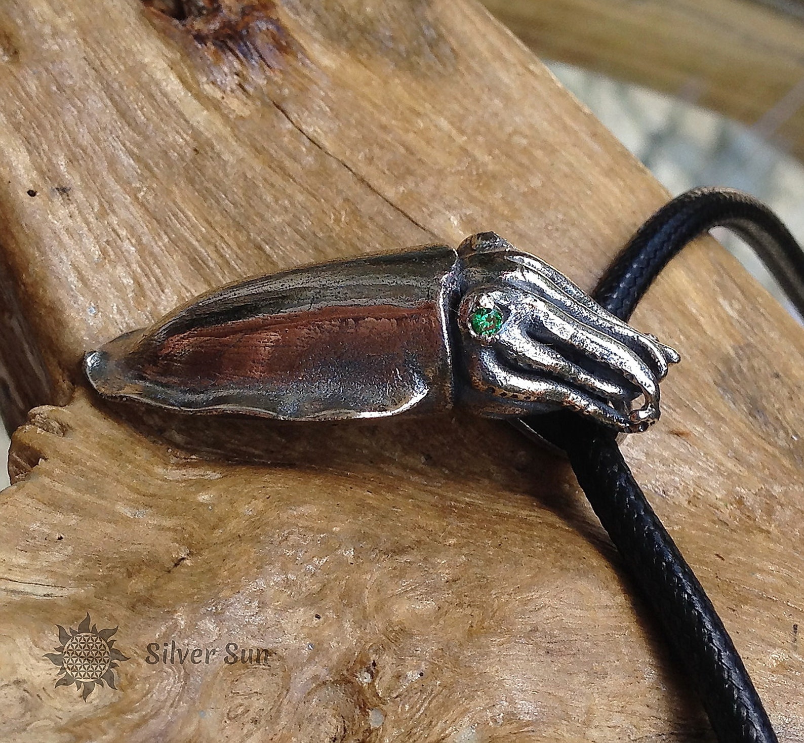 Cuttlefish Pendant Sterling Silver Multi-Colored Crystals | Etsy