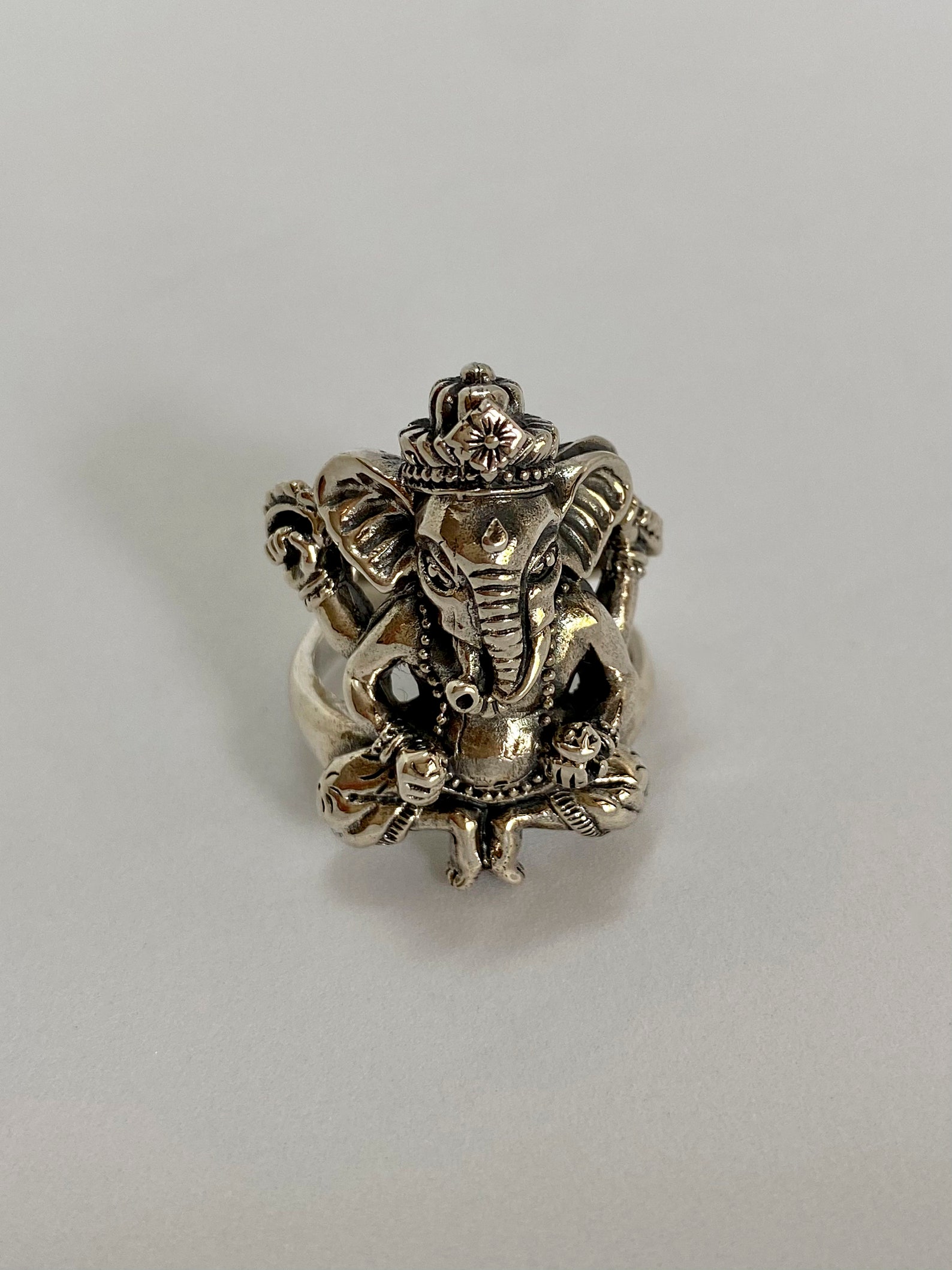 Sterling Silver Ganesha Ring Jewelry Design Includes Branded - Etsy