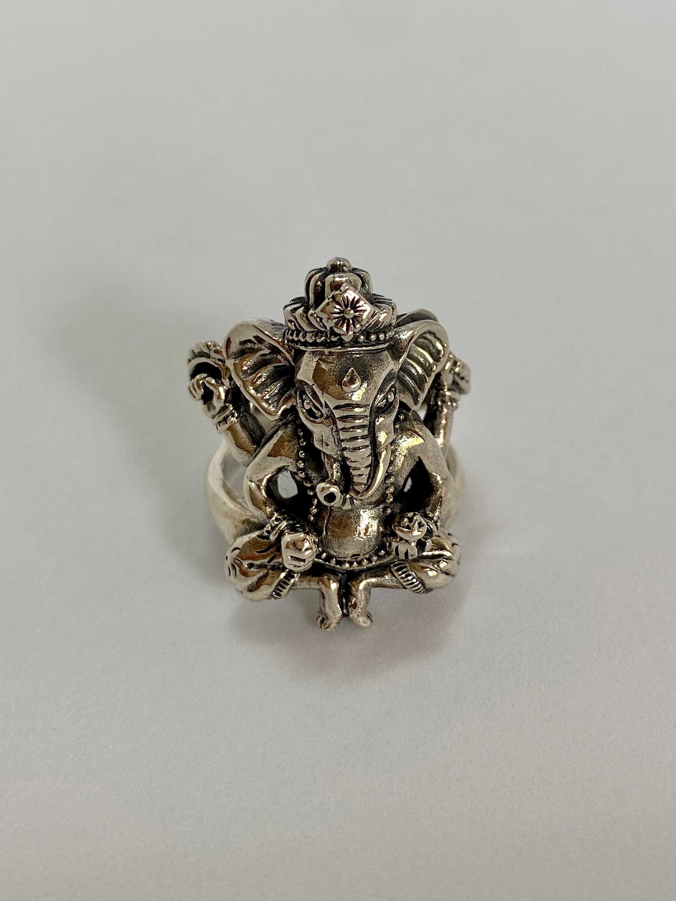 Sterling Silver Ganesha Ring Jewelry Design Includes Branded Packaging ...