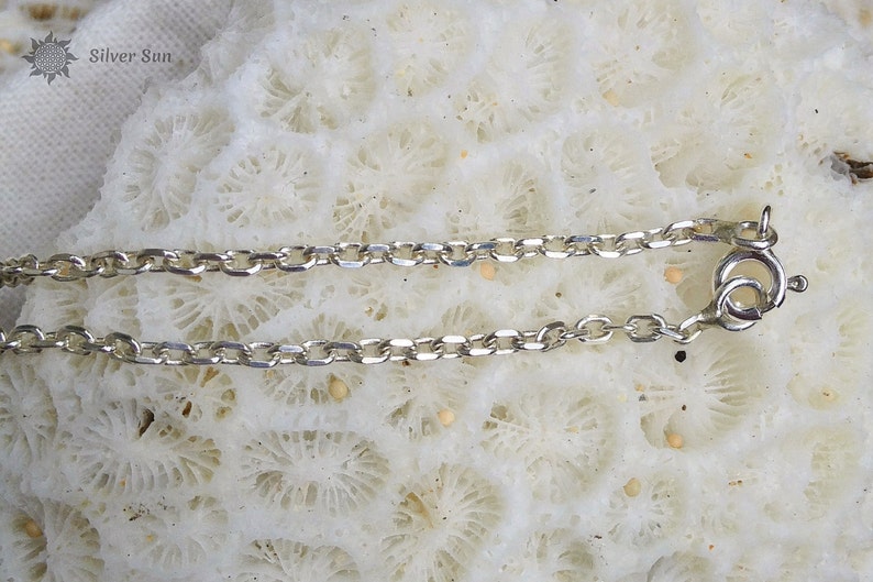 Sterling Silver Chain 50 Cm Pendant Chakra Necklace Includes - Etsy