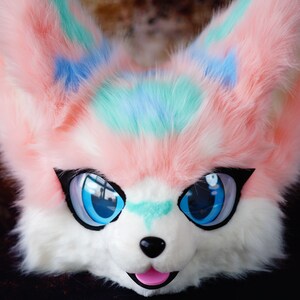 Baby Pink Fursuit Head,kemono Fursuit Mask,fursona,custom Fursuit ...