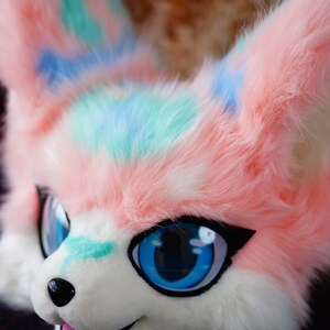 Baby Pink Fursuit Head,kemono Fursuit Mask,fursona,custom Fursuit ...