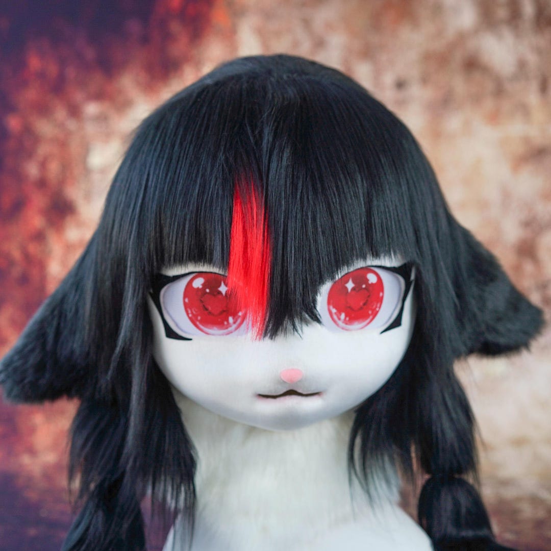 Black Sheep Fursona Kig Mask Head, Cold Cool Lamb, Cosplay Furrysuit ...