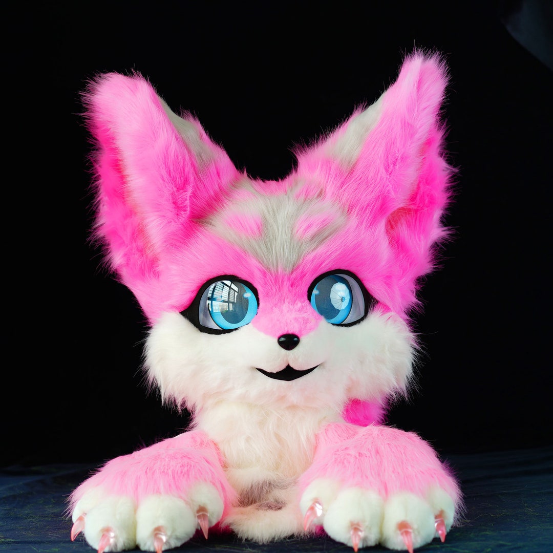 Pink Fursuit Head,fursuit Head,furry,fursona,sweet Peach Kemono Fursuit ...