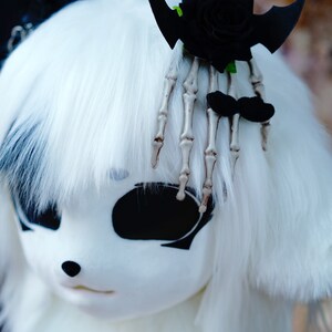 Classic Gothic Sheep Mask in White - Versatile Costume Accessory for ...