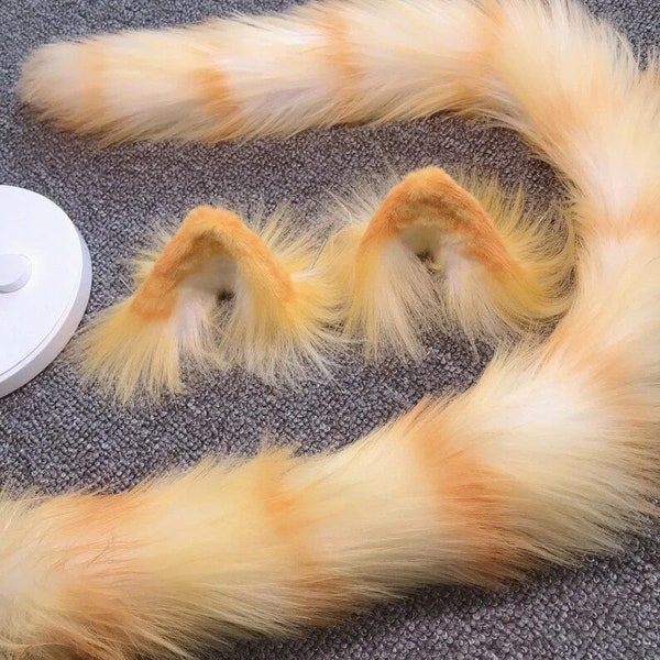Cat Ears and Tail Set - Etsy