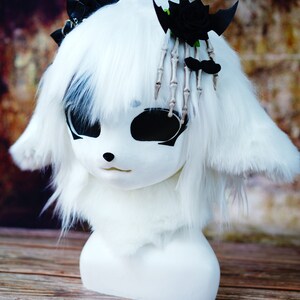 Classic Gothic Sheep Mask in White - Versatile Costume Accessory for ...