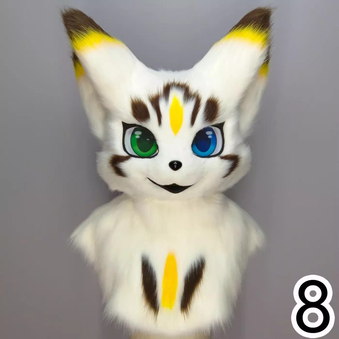 10 Different Styles Fursuit Hea,kigurumi Headhair Fursuit Head Kig ...