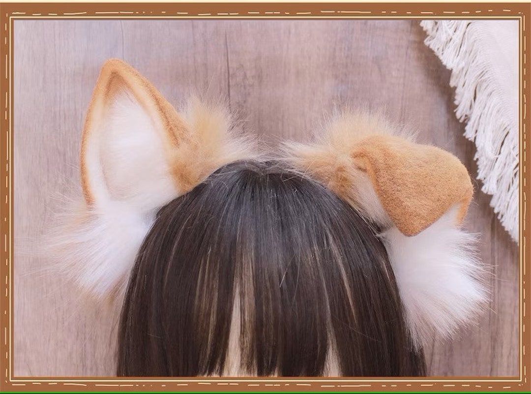 Handmade Cute Kc Headband With Simulation Dog Ears and Plush for ...