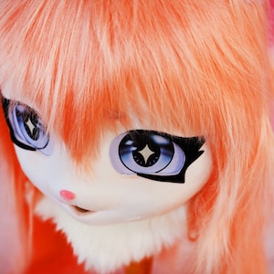 Cat Mask ,king Cat Mask ,furry Cosplay Mask Head With Hair ,beast Head ...