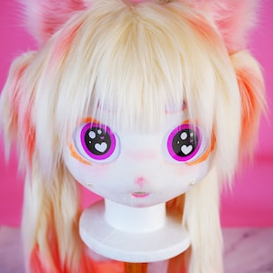 Cute Furry Art Fursuit Head Cosplay Mask Fursona Head Cute Costume Cat ...